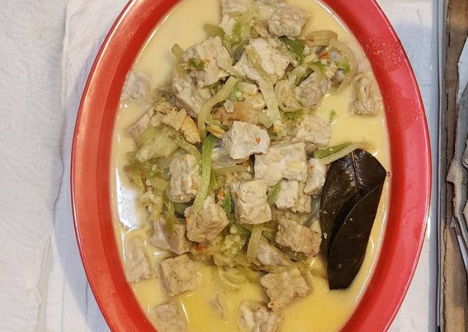 Resep Sayur Santan Labu Siam Tempe oleh Lady Rosta - Cookpad
