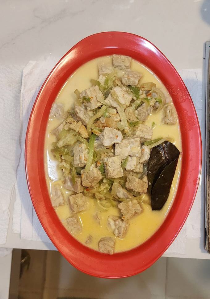 Resep Sayur Santan Labu Siam Tempe oleh Lady Rosta - Cookpad