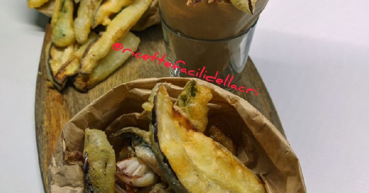 "Il Cuoppo". Mixed Fried Seafood And Vegetables Recipe By Cristina ...