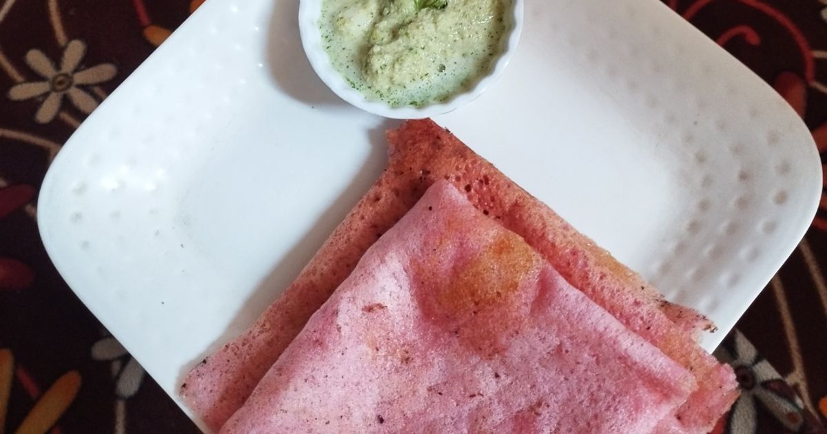 Beetroot Dosa Recipe by Preeti V. Salvi - Cookpad