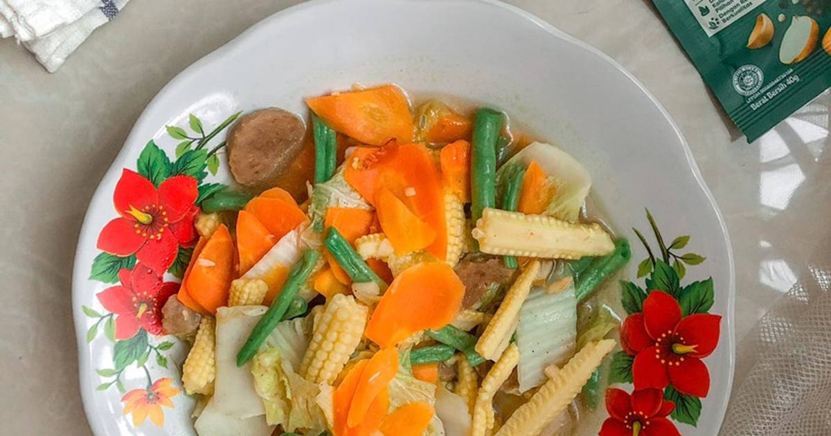 Resep Tumis Sayur Bakso oleh Nila Novi - Cookpad