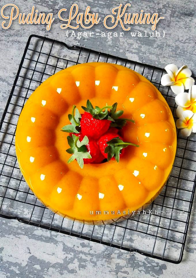 Resep Puding Labu Kuning (agar-agar waluh) oleh Novitaa Sari - Cookpad