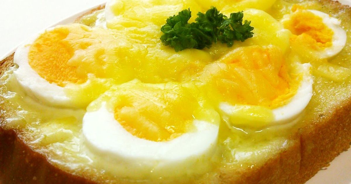 Egg And Cheese With Wasabi Mayonnaise On Toast Recipe by cookpad.japan