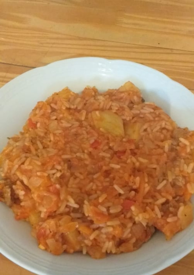 Guiso De Arroz Con Papa Y Carne! Receta de Yan Dietrich