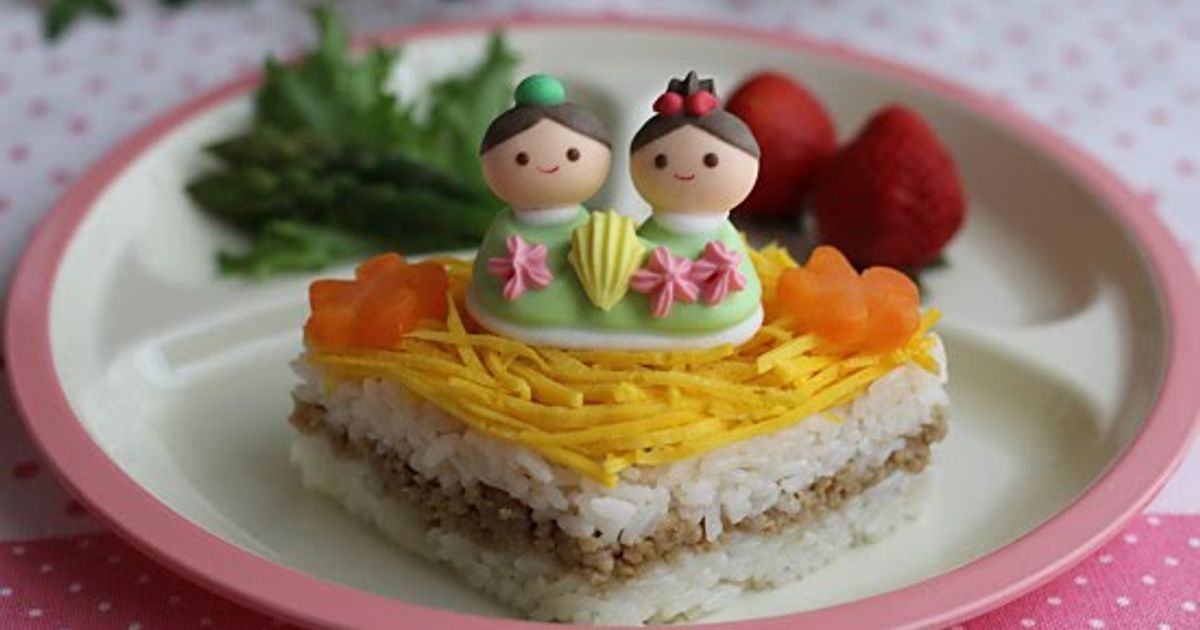 Hishimochi Style Soboro Rice For Dolls' Festival Recipe By Cookpad.Japan
