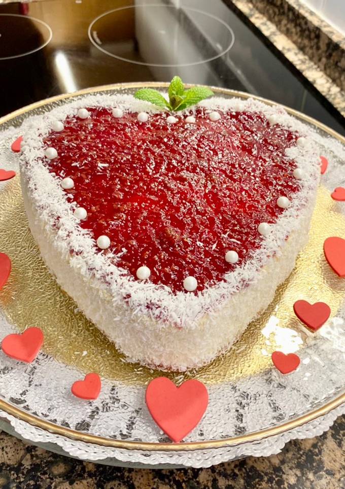 Tarta corazón “ especial día de los enamorados “ sin gluten Receta de javilowin- Cookpad