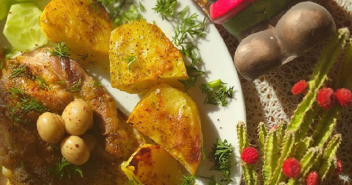 Φιλέτο μπουτάκια κοτόπουλου 🐔 με πατάτα 🥔 στο φούρνο συνταγή από τον ...