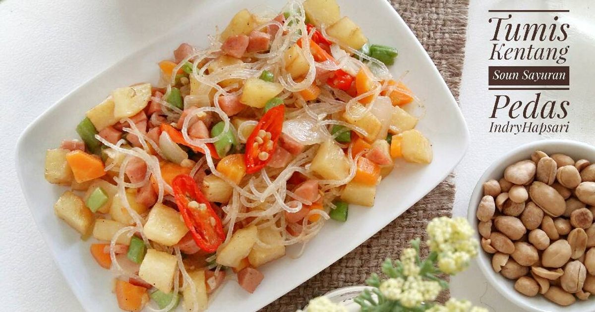 Resep tumis kentang wortel daging saos tiram rumahan enak dan mudah ...