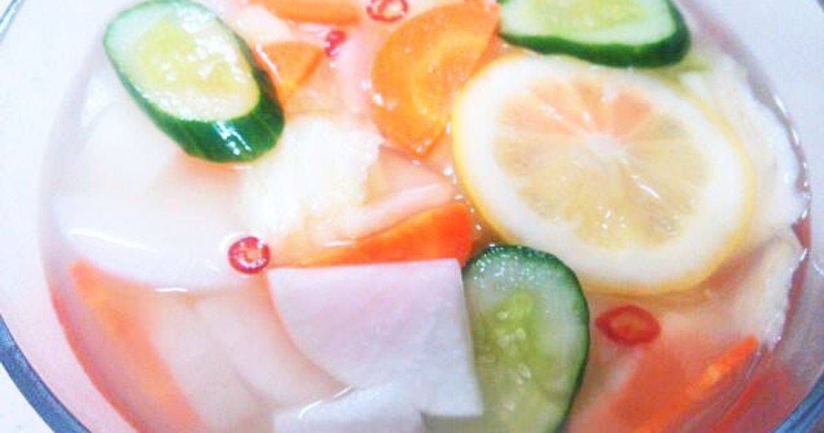 Radish And Pear Mul (Water) Kimchi Recipe by cookpad.japan