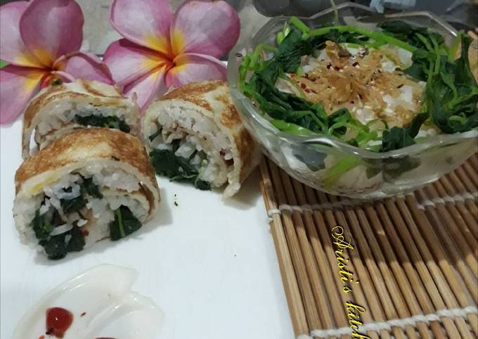 Resep Telur dadar gulung bayam oleh Pratiwi Pramuharsih - Cookpad