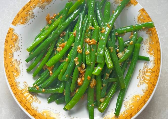 Resep Baby Buncis Tumis Bawang Putih (tanpa penyedap) oleh AMELIA THEDY ...