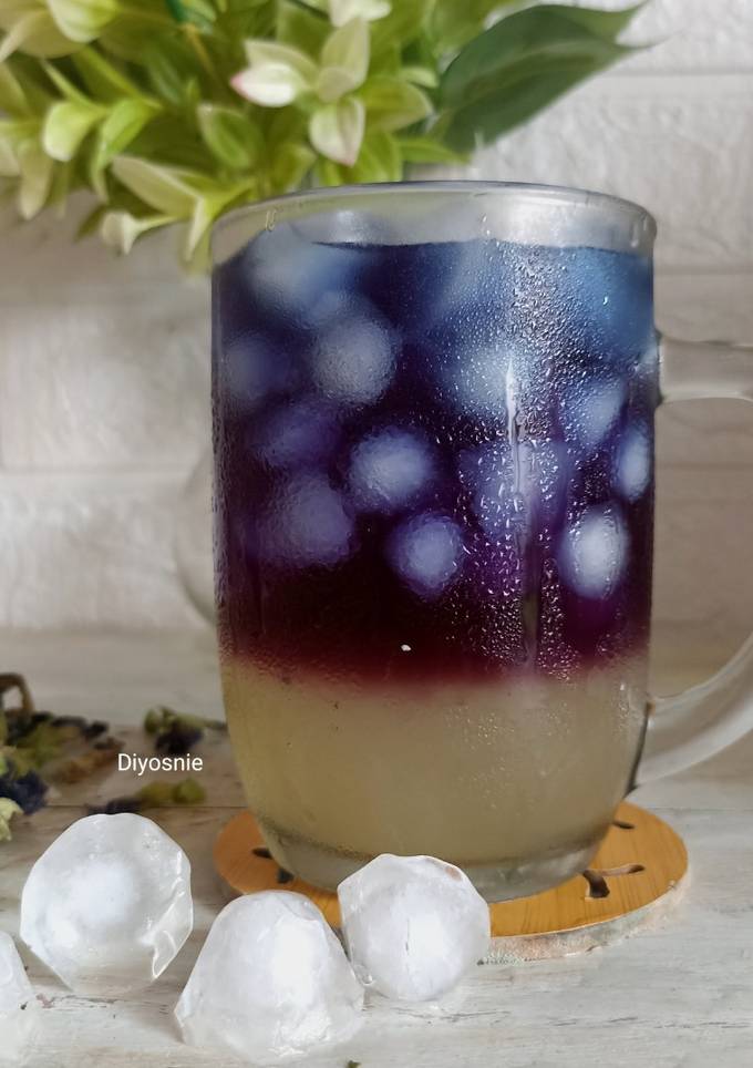 Resep Es Lemon Bunga Telang #273 oleh DiYos Nie - Cookpad