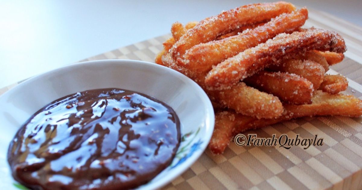 Resep Mini Churros With Chocolate Dipping Sauce oleh Farah Qubayla ...
