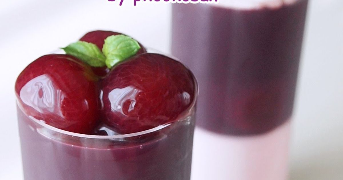 Grape (Kyoho) Jelly & Mousse Dessert Recipe By Cookpad.Japan