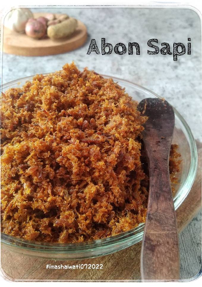 Resep Abon Sapi Homemade (Versi oven) oleh Imas Halwati - Cookpad