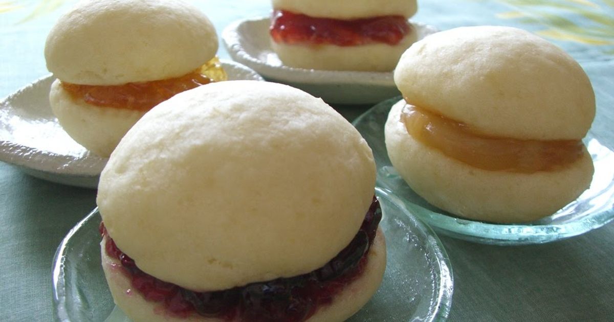 Round Sweet Potato & Jam Sandwiches Recipe By Cookpad.Japan