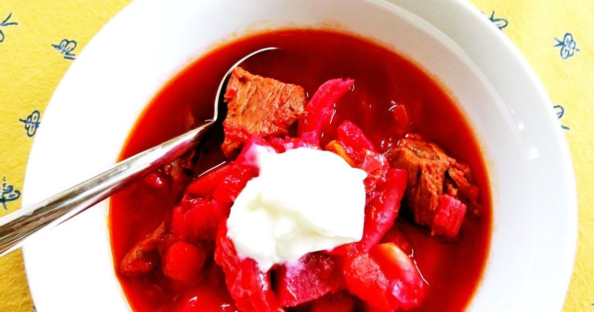 Deli Style Borscht Soup With Beans And Beetroot Recipe by cookpad.japan