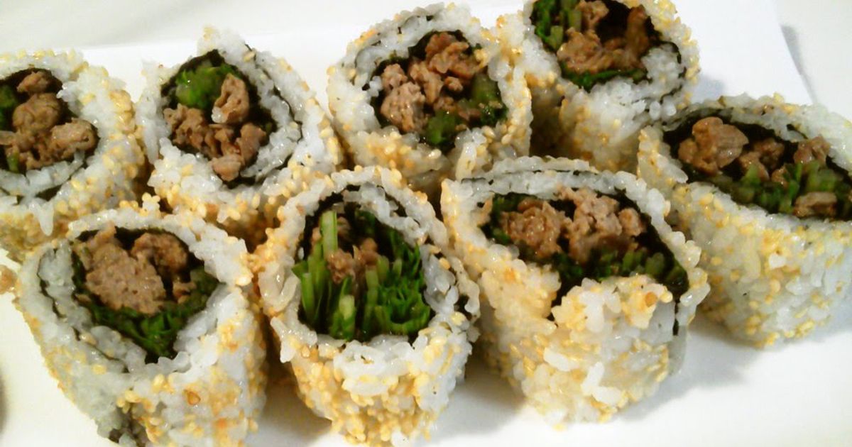 Yakiniku California Rolls Recipe By Cookpad.Japan