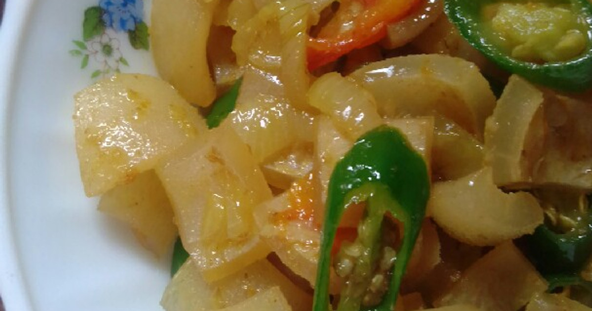 Resep Tumis Kikil Cabe Ijo oleh Restu'mw - Cookpad