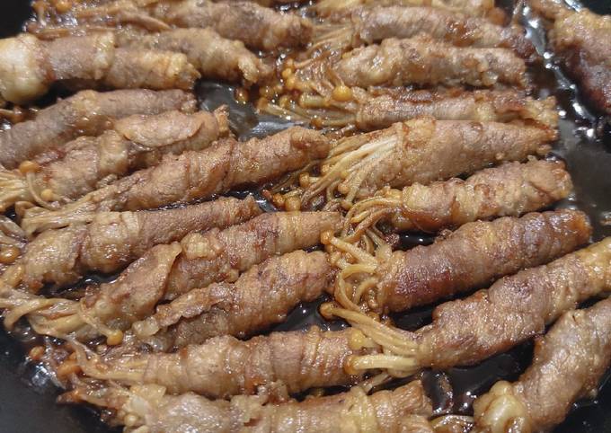 Resep Beef enoki roll oleh justin kukie - Cookpad
