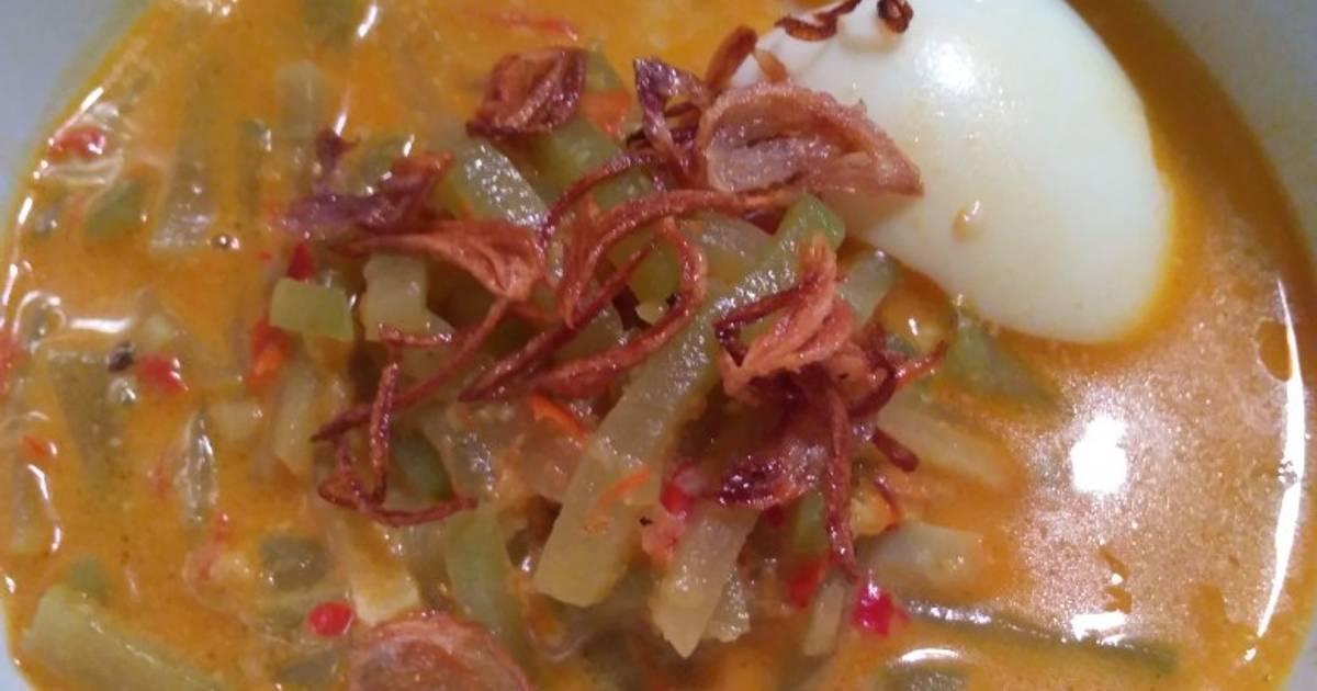 132 resep lontong sayur labu siam pedas enak dan mudah - Cookpad