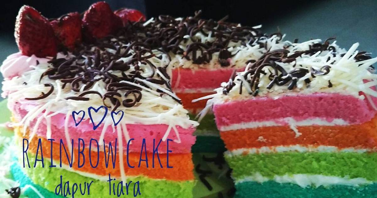 Resep Rainbow cake oleh Masakan Emakke - Cookpad
