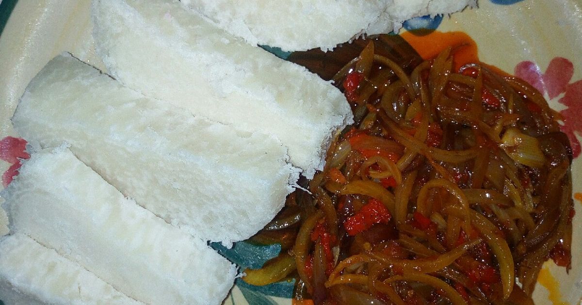 Boiled Yam And Onion Sauce Recipe by Andrea💛(Delish Cuisine) - Cookpad