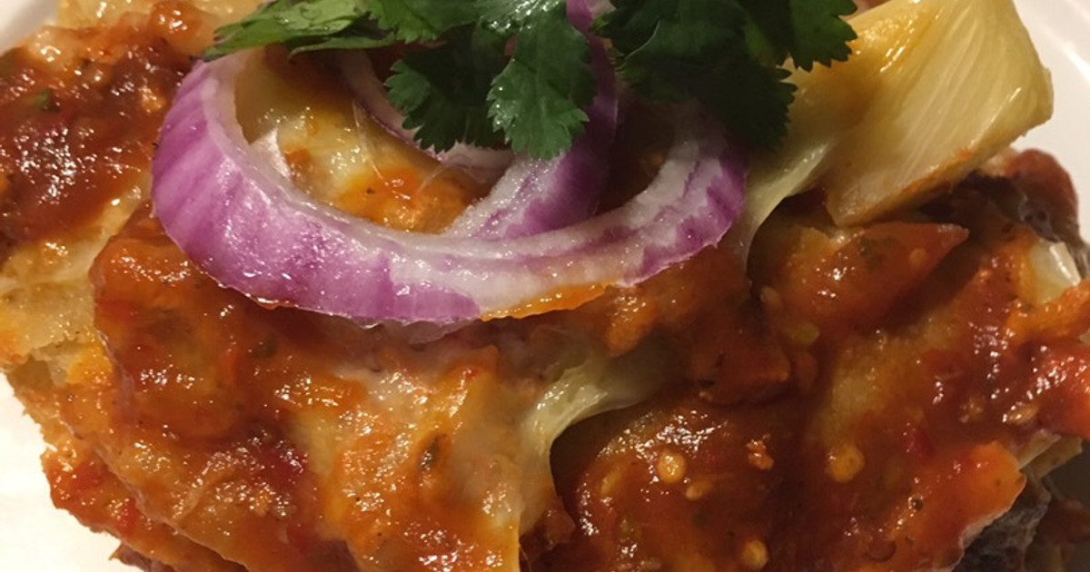 Pastel Azteca De Carne Al Pastor Receta de Estrella Dominik- Cookpad