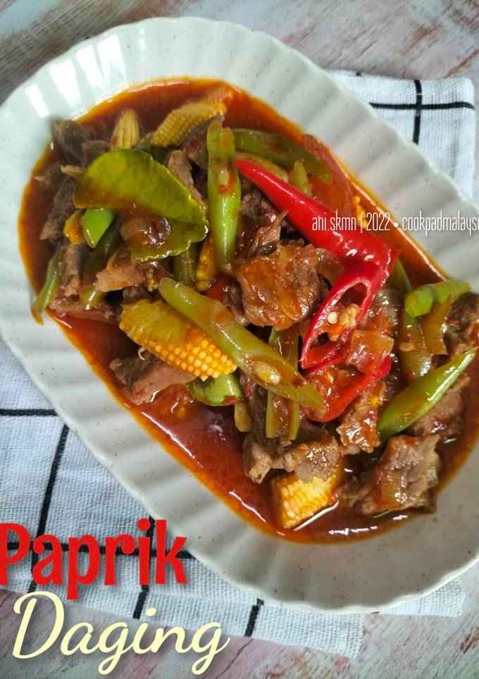Resipi Paprik Daging oleh ani skmn - Cookpad