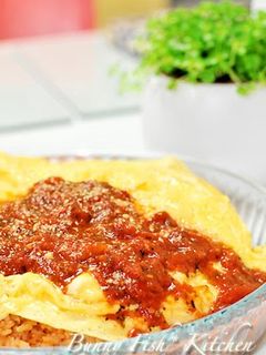 Easy Fluffy Omurice With Demi Glace Sauce Recipe by テンテン☆
