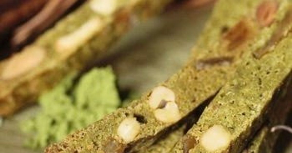 Matcha Biscotti Using Homemade Sourdough Starter Recipe By Cookpad.Japan