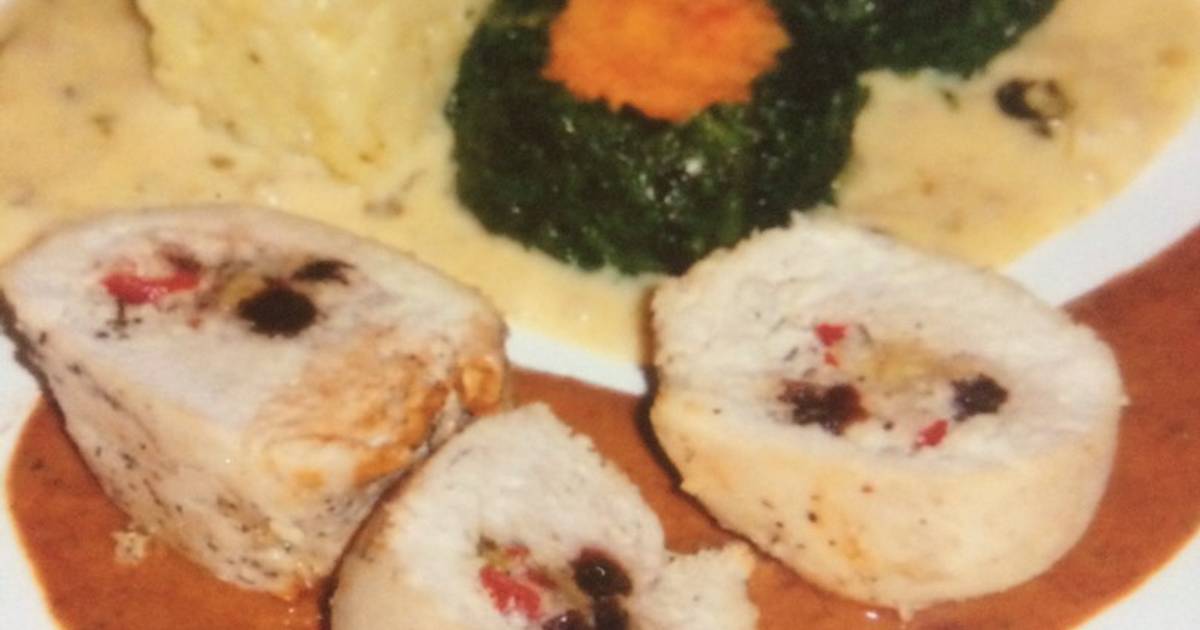 Pechuga rellena de guineos niños Receta de Jonathan Harry Torres- Cookpad