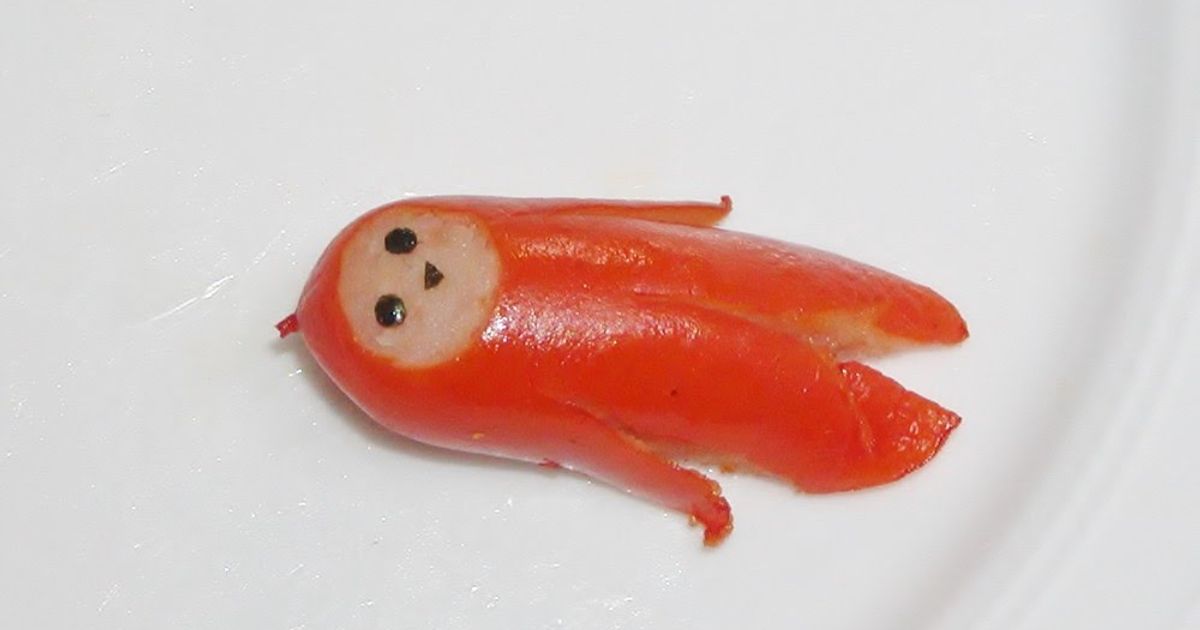 Red Sausage Aliens For Bento Recipe By Cookpad.Japan