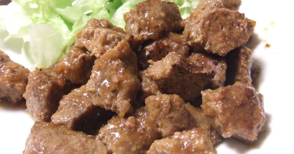 Diced Steak With Delicious Sauce Recipe By Cookpad.Japan