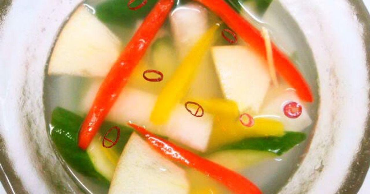 Daikon Radish And Cucumber Mul (Water) Kimchi Recipe by cookpad.japan