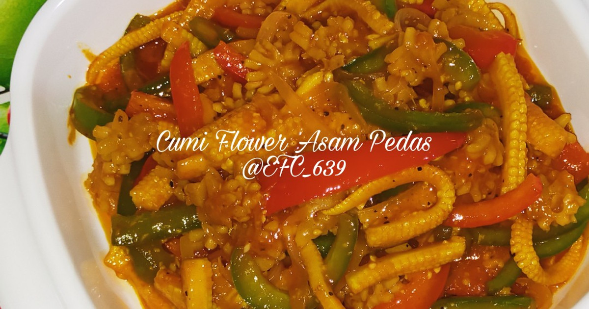 Resep Cumi Flower Asam Pedas oleh AMBYAR KITCHEN (Emily's Food ...