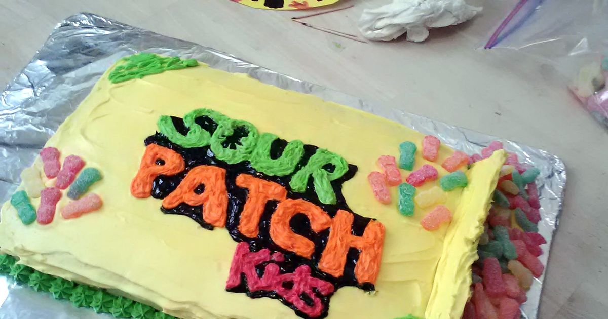 Sour Patch Candy "Box" Cake Recipe by samcarson