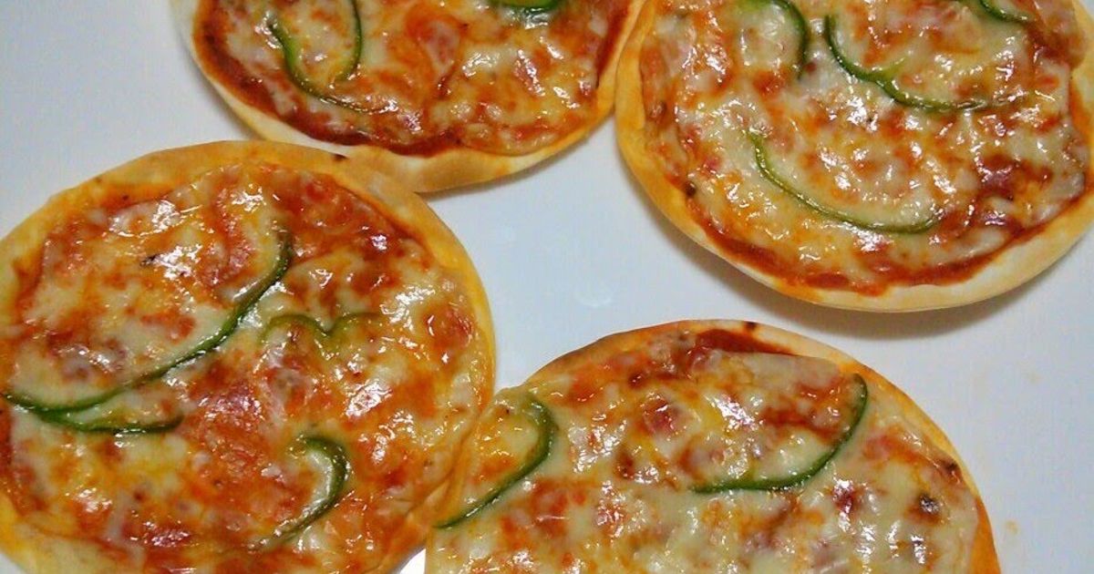 Quick Gyoza Wrapper Pizza Recipe by cookpad.japan