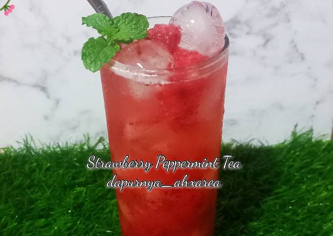 Resep Strawberry Peppermint Tea oleh trinity alexandrea - Cookpad
