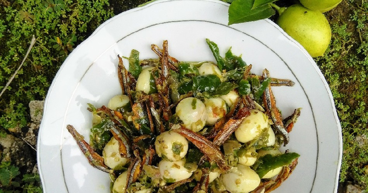 Resep Telur Puyuh Teri Sambal Lado Hijau Segar oleh Sri Vidyawetti ...