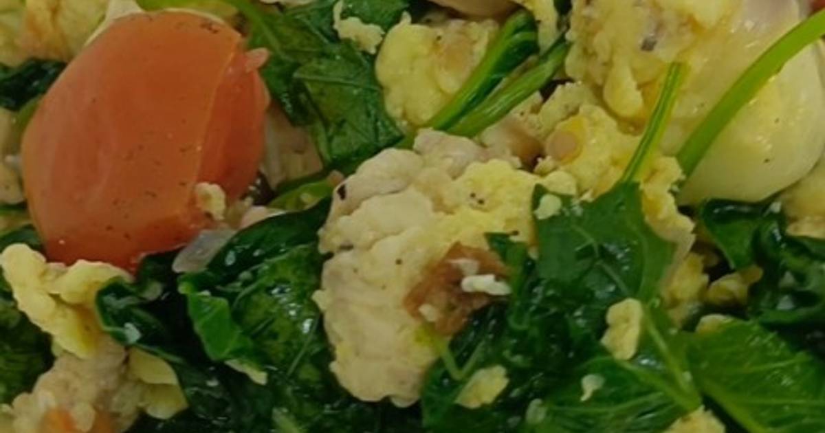 Resep Tumis telur bayam oleh rima rahayu - Cookpad