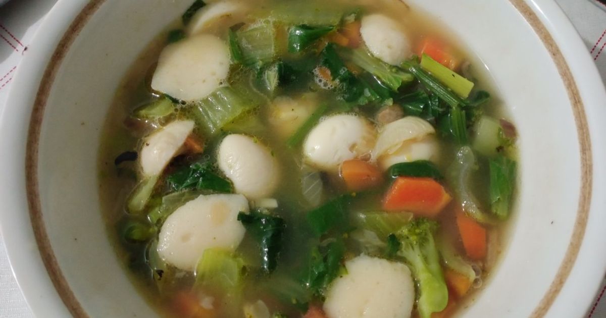 Resep Cap Cay Kuah Telur Puyuh Plus Bakso Ikan oleh Agustin - Cookpad