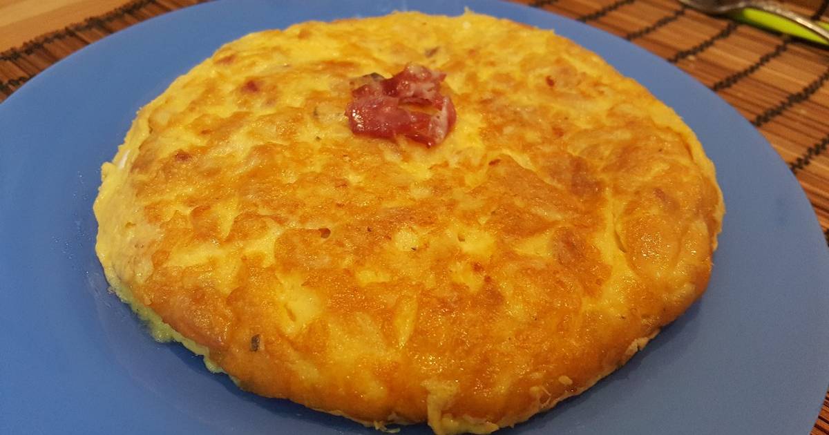 Beicon con huevos y patatas fritas - 19 recetas caseras- Cookpad