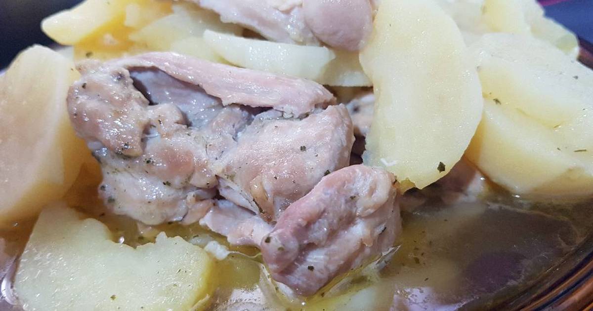 Filetes de contramuslo de pollo con patatas!🍗🥔🍴 Receta de Laura Sanz ...