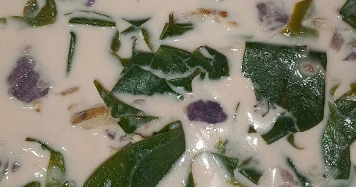 Resipi Pucuk Cemperai dan Ubi Keledek Ungu Masak Lemak oleh Alia Ali ...