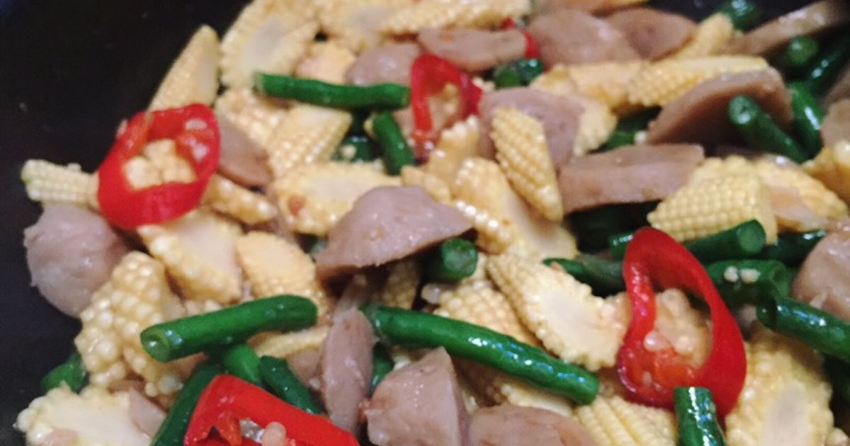 Resep (Week45) Cah Kacang Panjang Dan Putren Dg Bakso oleh Nadia Hayu ...