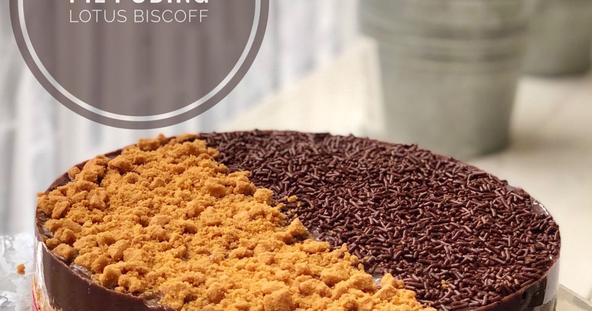 Resep pudding biskuit lotus biscoff rumahan enak dan mudah - Cookpad