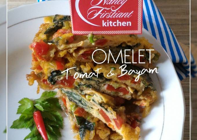Resep Telur Dadar Tomat Bayam oleh Nancy Firstiant's Kitchen - Cookpad