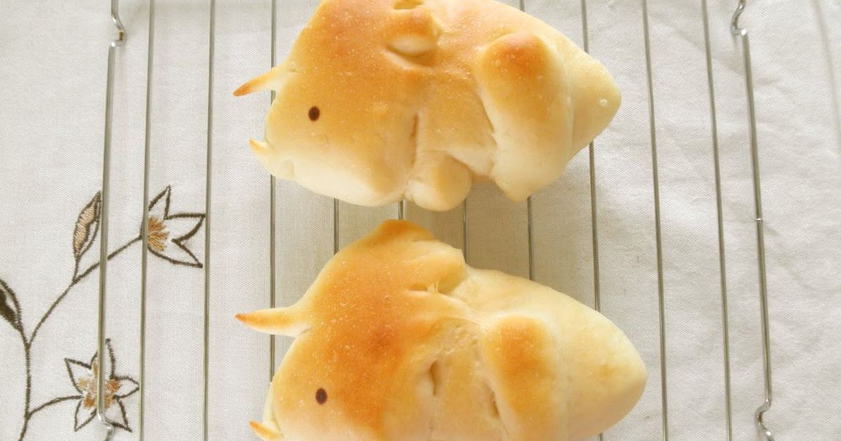 Dinosaur Bread Triceratops Recipe By Cookpad.Japan