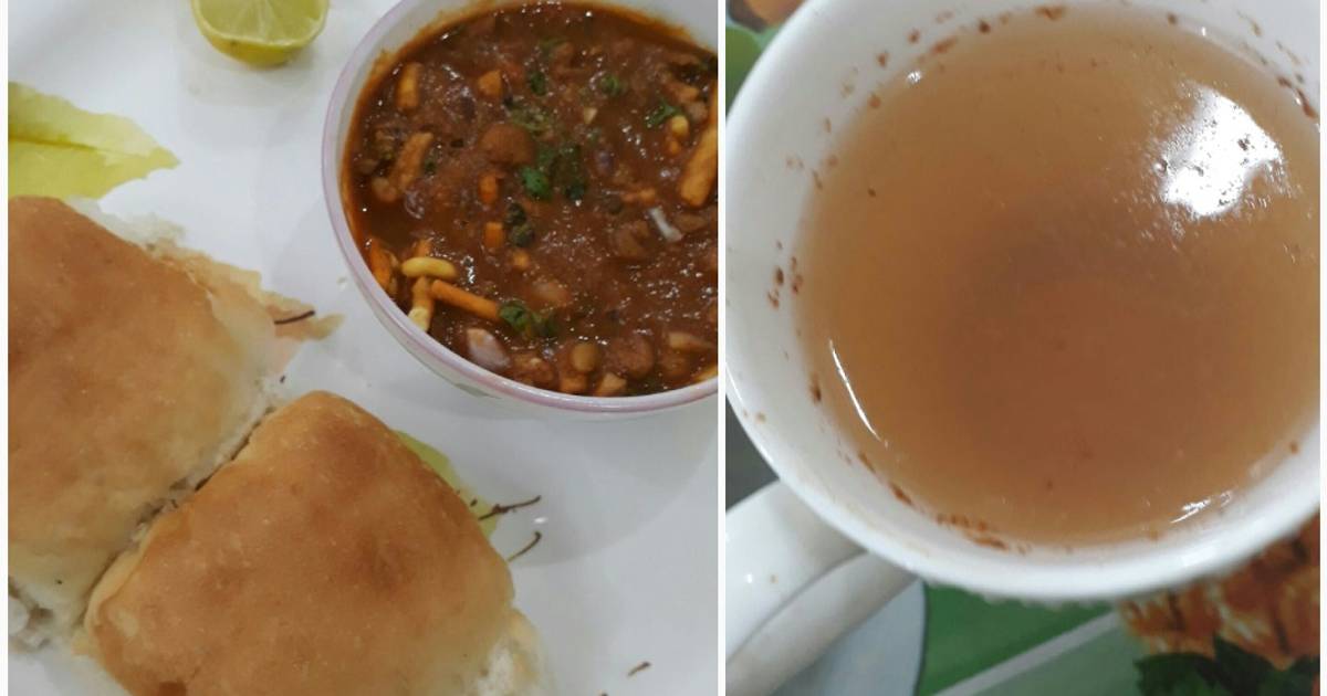 Missal Pav with Cinnamon Ginger Tea Recipe by Madhu Das - Cookpad